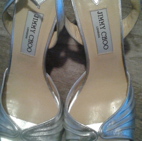 Jimmy Choo | Shoes | Jimmy Choo Silver Sandals | Poshmark